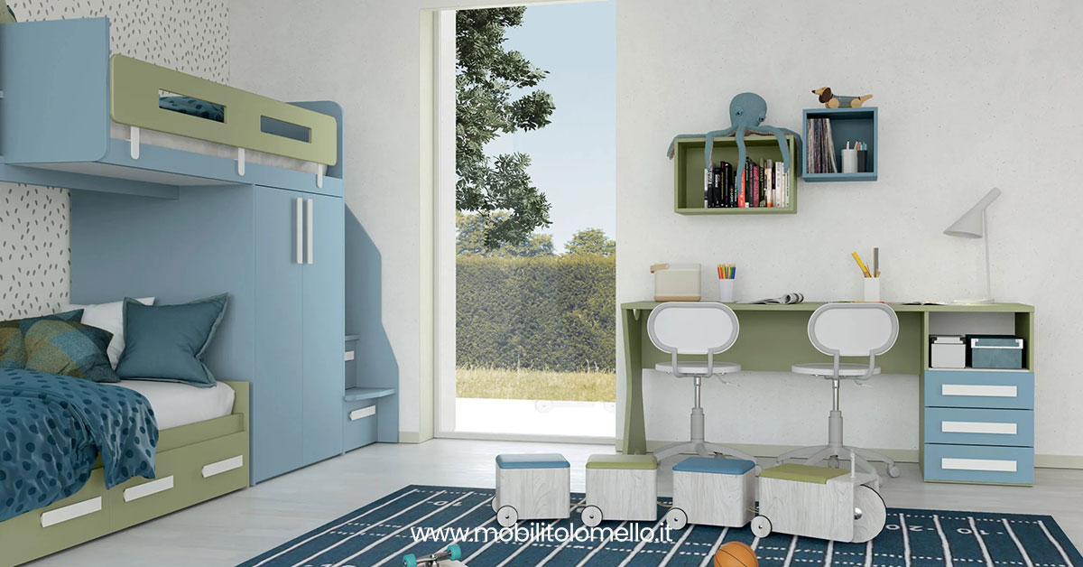 Camerette per ragazzi: idee e soluzioni moderne - Tolomello Interior Design